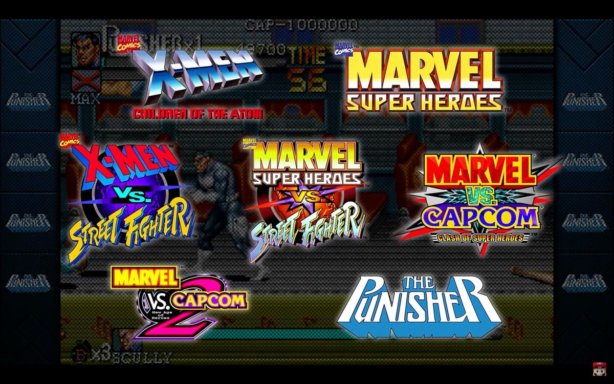 Capcom relanzará siete recreativas clásicas de Marvel, X-Men, Punisher ...