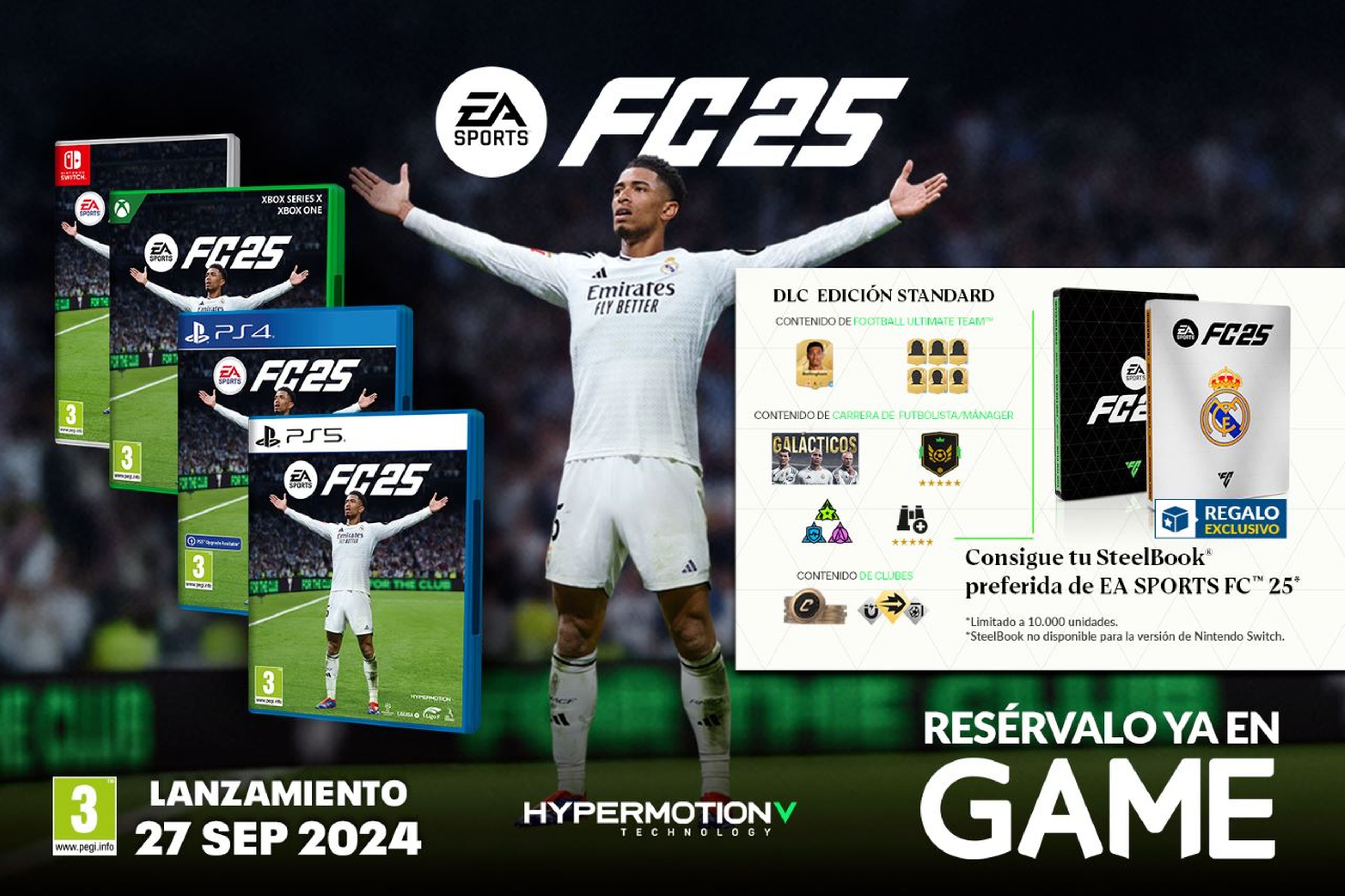 Reserva las ediciones físicas de EA Sports FC 25 en GAME para conseguir un precioso steelbook y ...