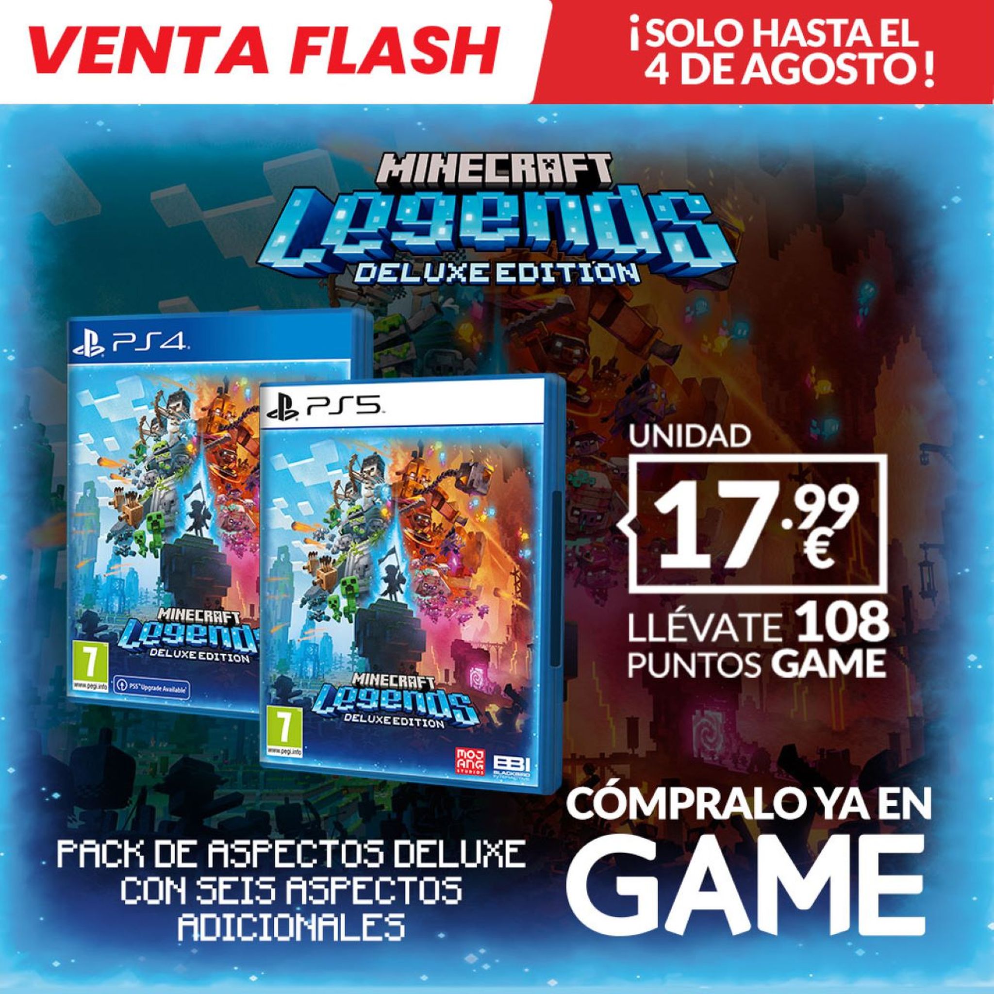 Consigue Minecraft Legends Deluxe Edition para PS5 y PS4 con un DLC ...