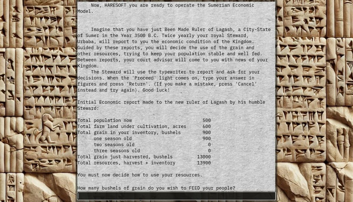 The Sumerian Game, el pionero juego de estrategia de 1964 que se ...