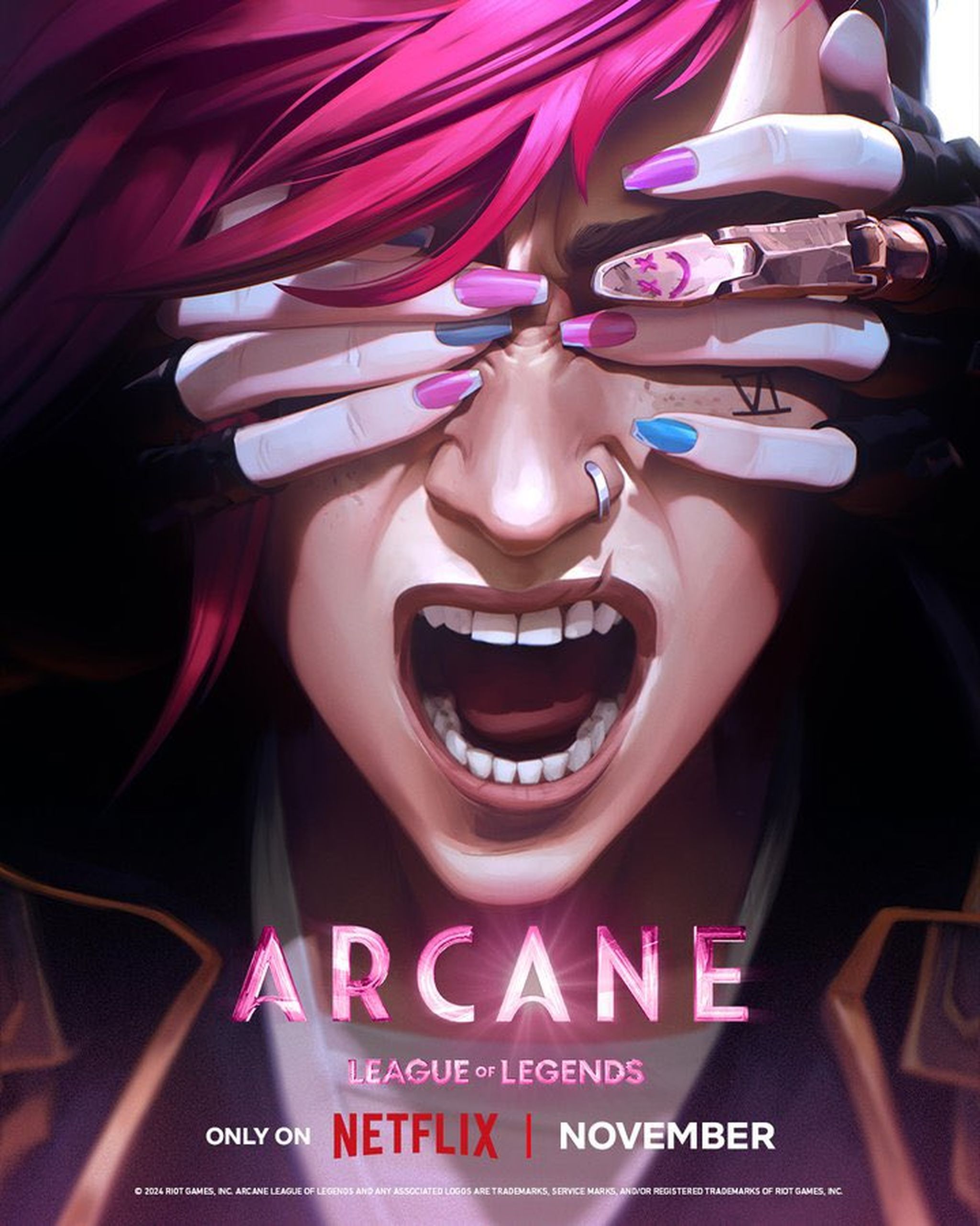 El nuevo póster de Arcane protagonizado por Vi spoilea el destino de ...
