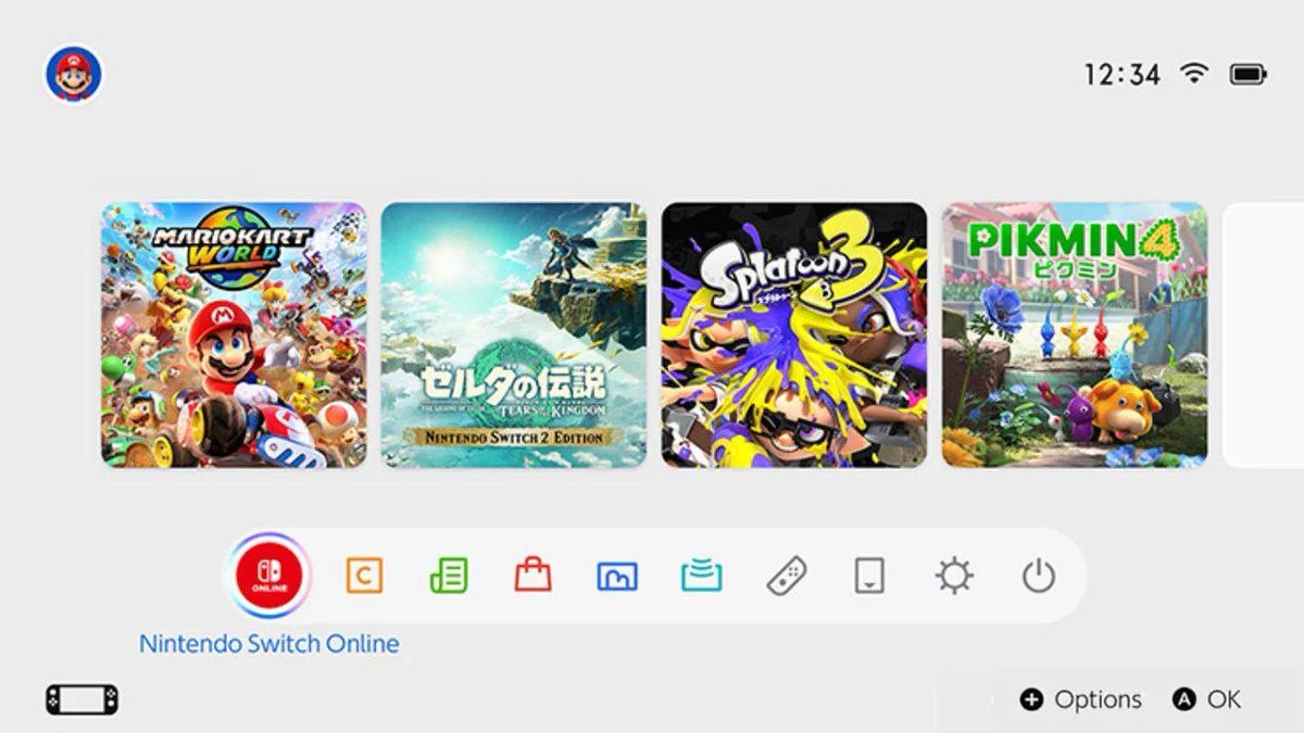 Nintendo Switch 2 explica para qué servirán todos los iconos del menú ...