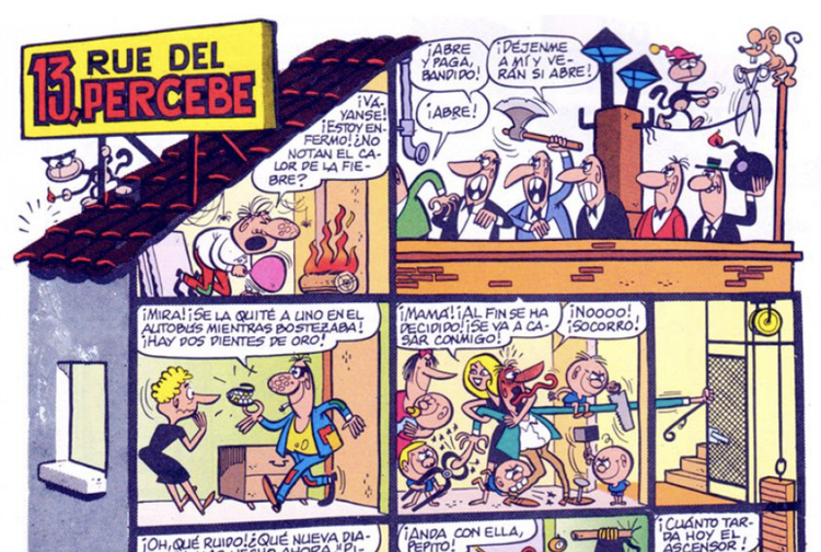 13 Rúe del Percebe es la obra maestra de Ibáñez: ahora está reunida en ...