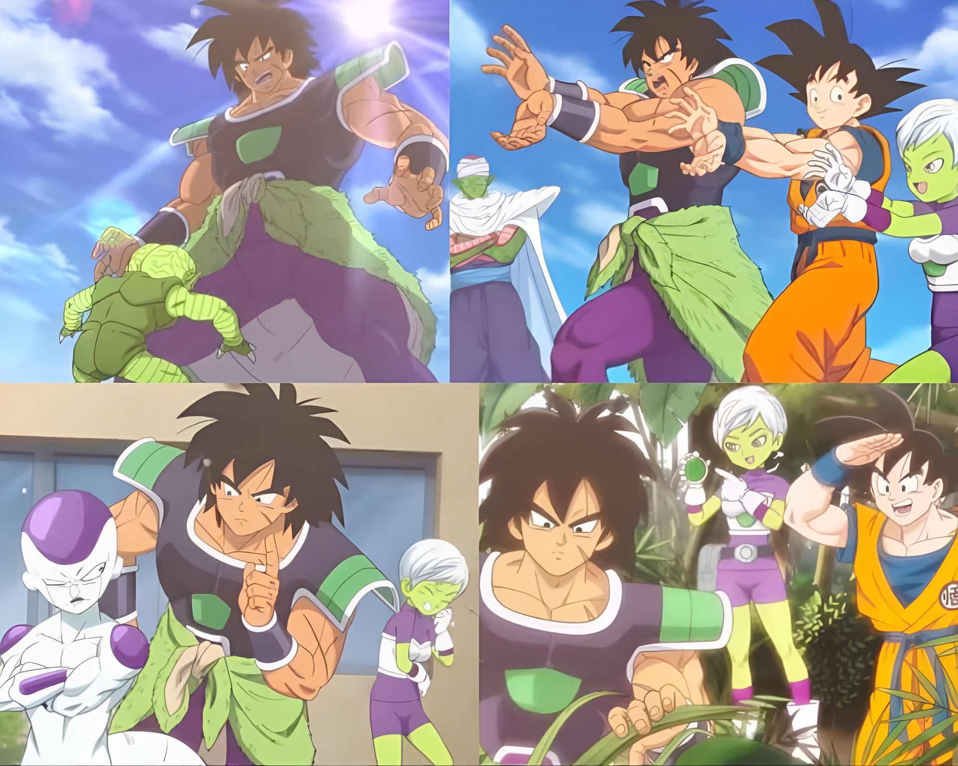 Goku se hace amigo de Broly y le enseña el Kame Hame Ha en una nueva ilustración de Dragon Ball ...