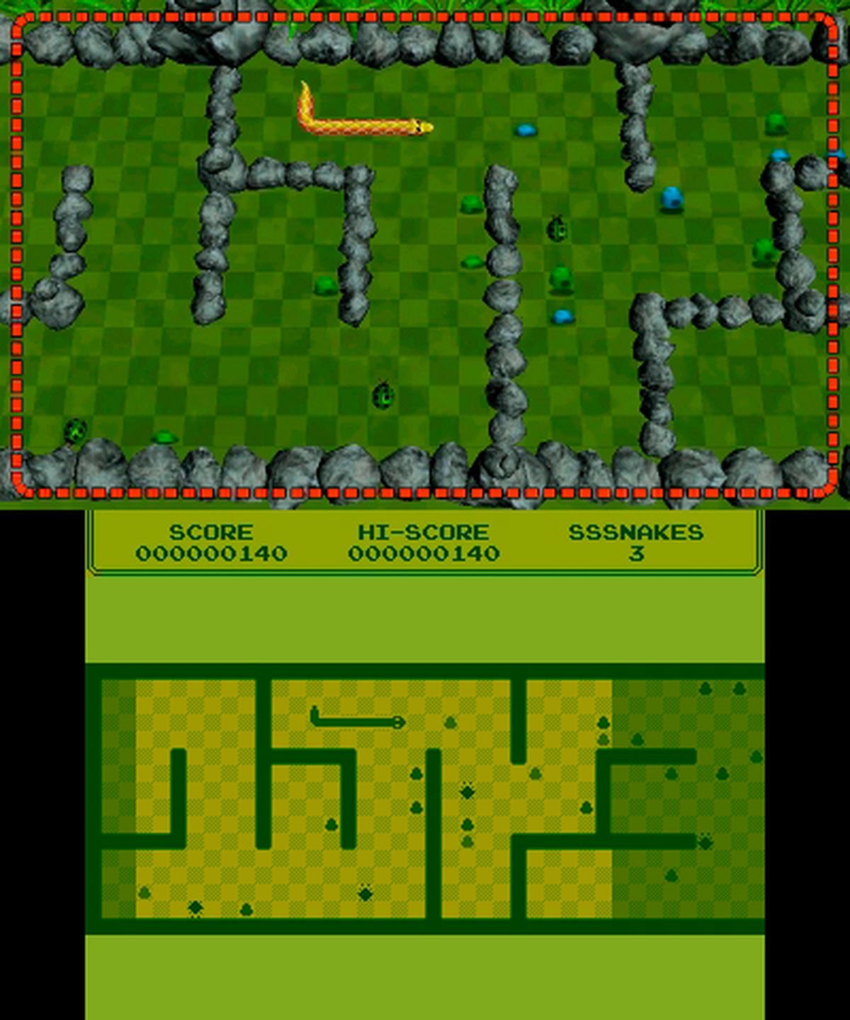 Sssnakes para Nintendo 3DS - Nueva versión del clásico Snake