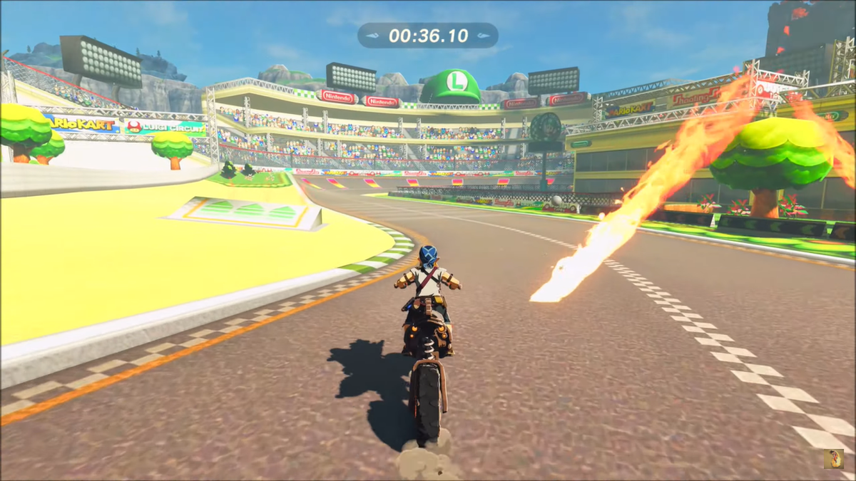 Recrean Un Circuito De Mario Kart Wii En Zelda Breath Of The Wild Con Un Mod Hobbyconsolas
