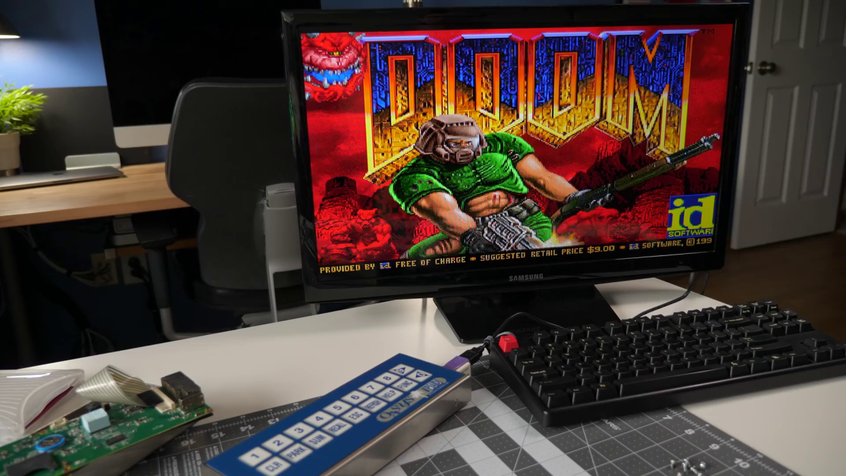 Logran correr Doom en la pantalla que muestra tu pedido en un ...