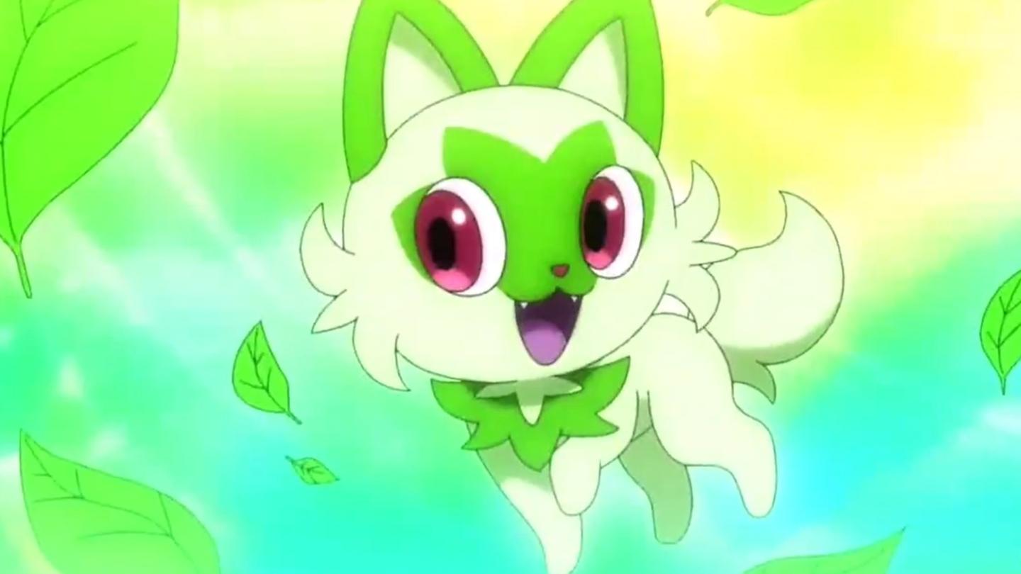 Sprigatito hace su debut en el anime de Pokémon, y consigue espantar al ...